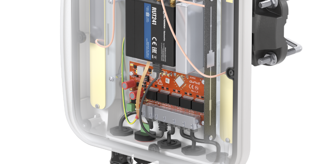 QuCam for 4G/5G Routers - an omnidirectional 5G/LTE CCTV Gateway