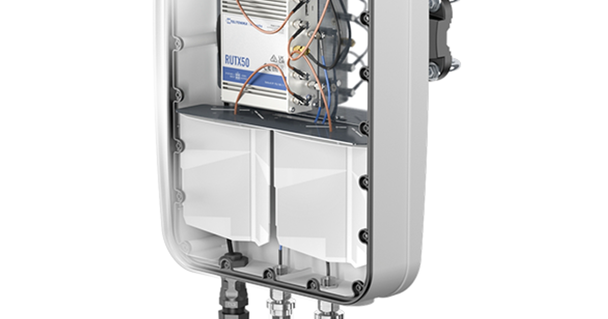 QuMax Omni is an IP67 5G antenna for Teltonika RUTX50/RUTM51/RUTM54