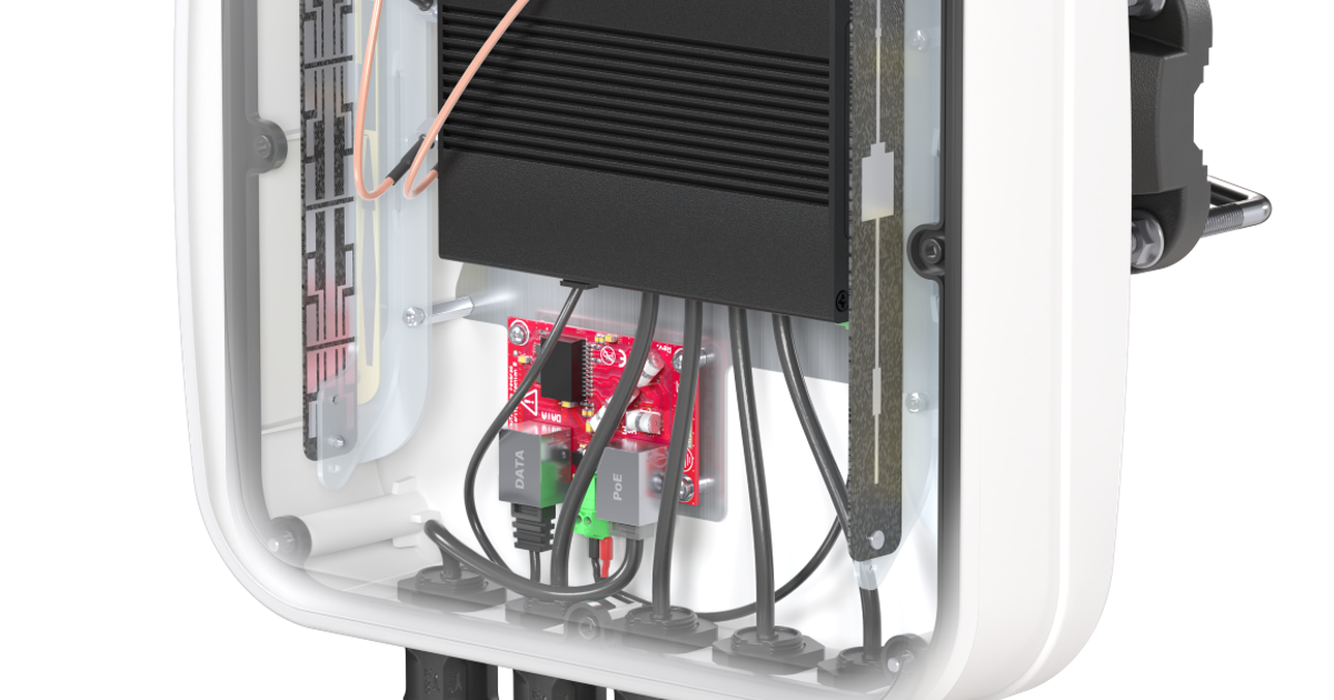 QuMax Omni for Robustel R2120 - an omnidirectional LTE + Wi-Fi antenna ...