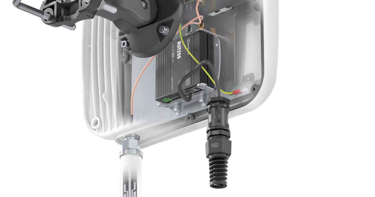 QuMax LTE Antenna with outdoor enclosure for Teltonika RUT206/RUT276