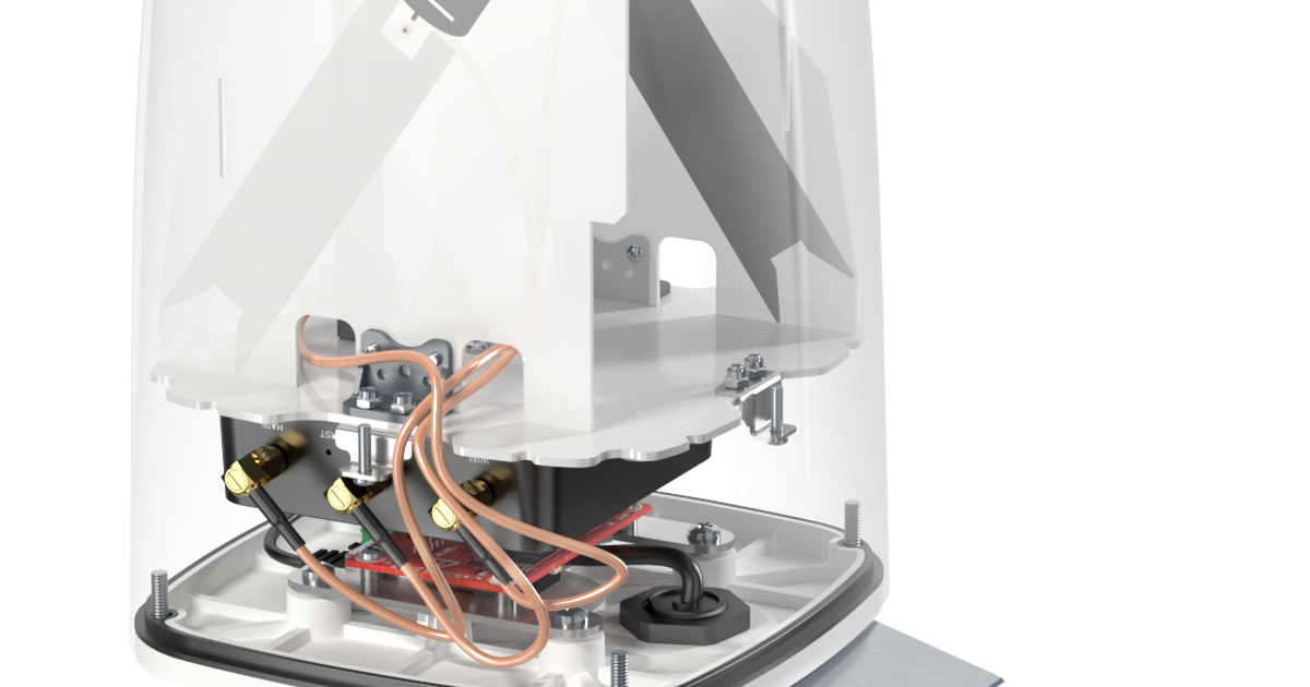 QuSpot for RobustelR151x - an omni 5G and Wi-Fi 6E antenna for Robustel ...