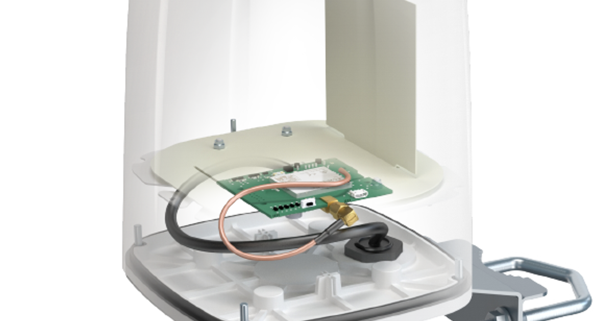 QuSpot omnidirectional LTE antenna with IP68 enclosure for Teltonika TRB140